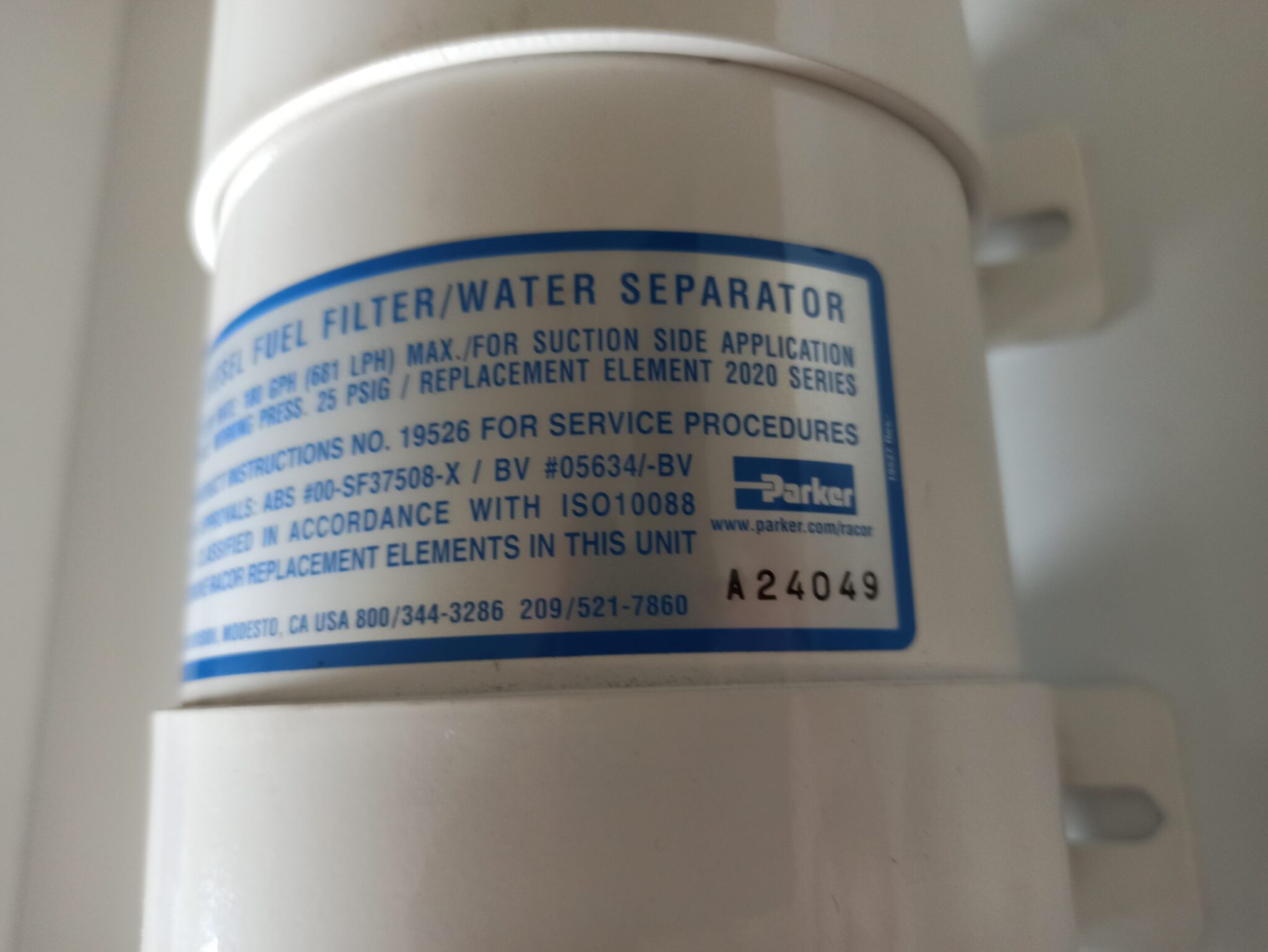 Parker Racor 1000MA Diesel Fuel Filter, Water Separator – Posejdon ...