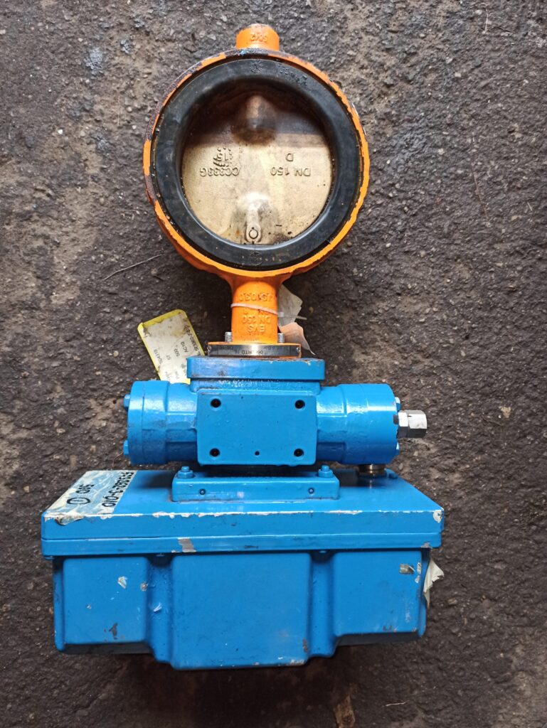 EVS Butterfly valve DN150 with Pleiger actuator EHS - Posejdon Marine ...